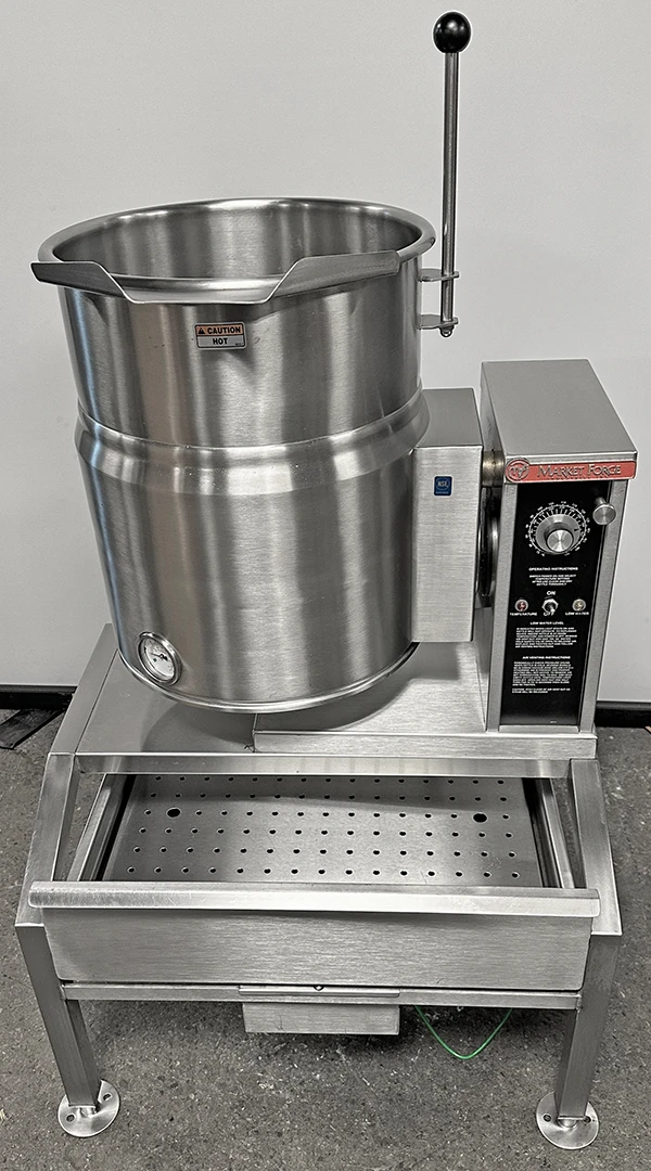 Market Forge FT-10CE 10 Gallon Tilting Steam Jacketed Kettle 480V ...