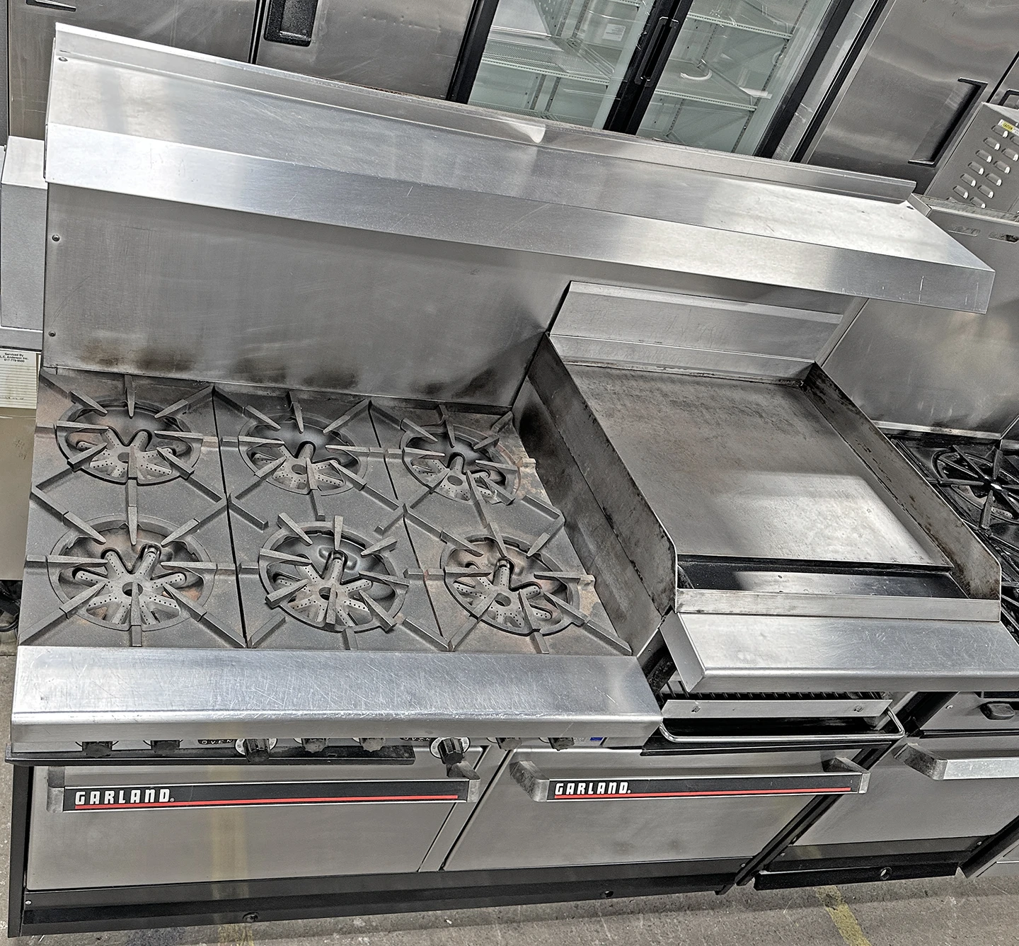 Garland H283 6 Burner 60" Gas Range with 24" Griddle, Broiler, and 2 ...