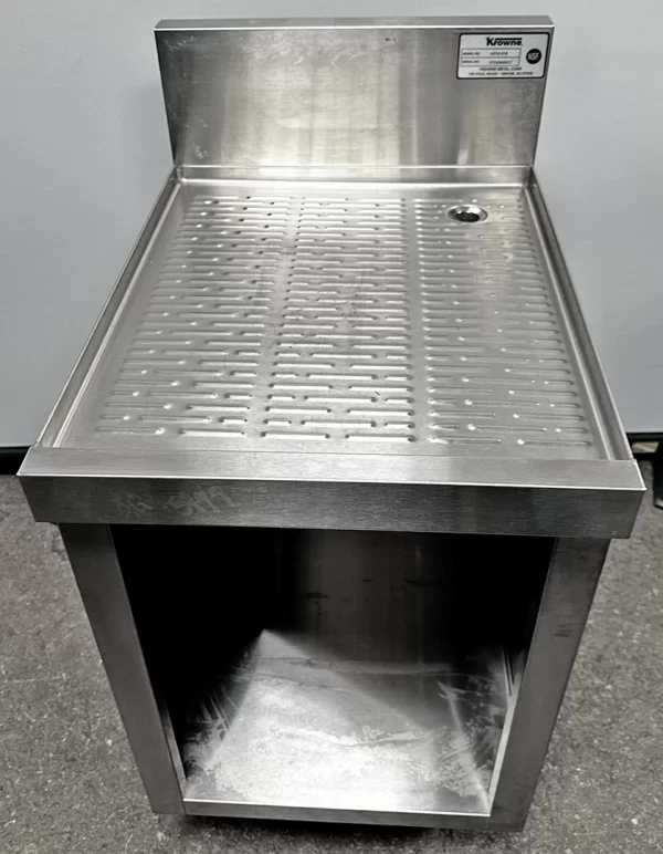 Krowne Metal Stainless 18"W Underbar Workboard with Storage Cabinet ...